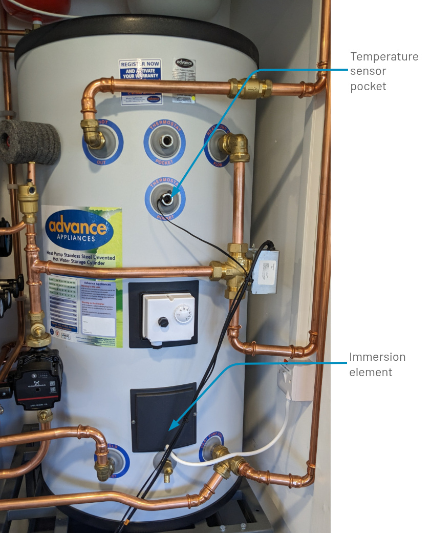 Hot water cylinder temperature probe placement – Installer Help Centre